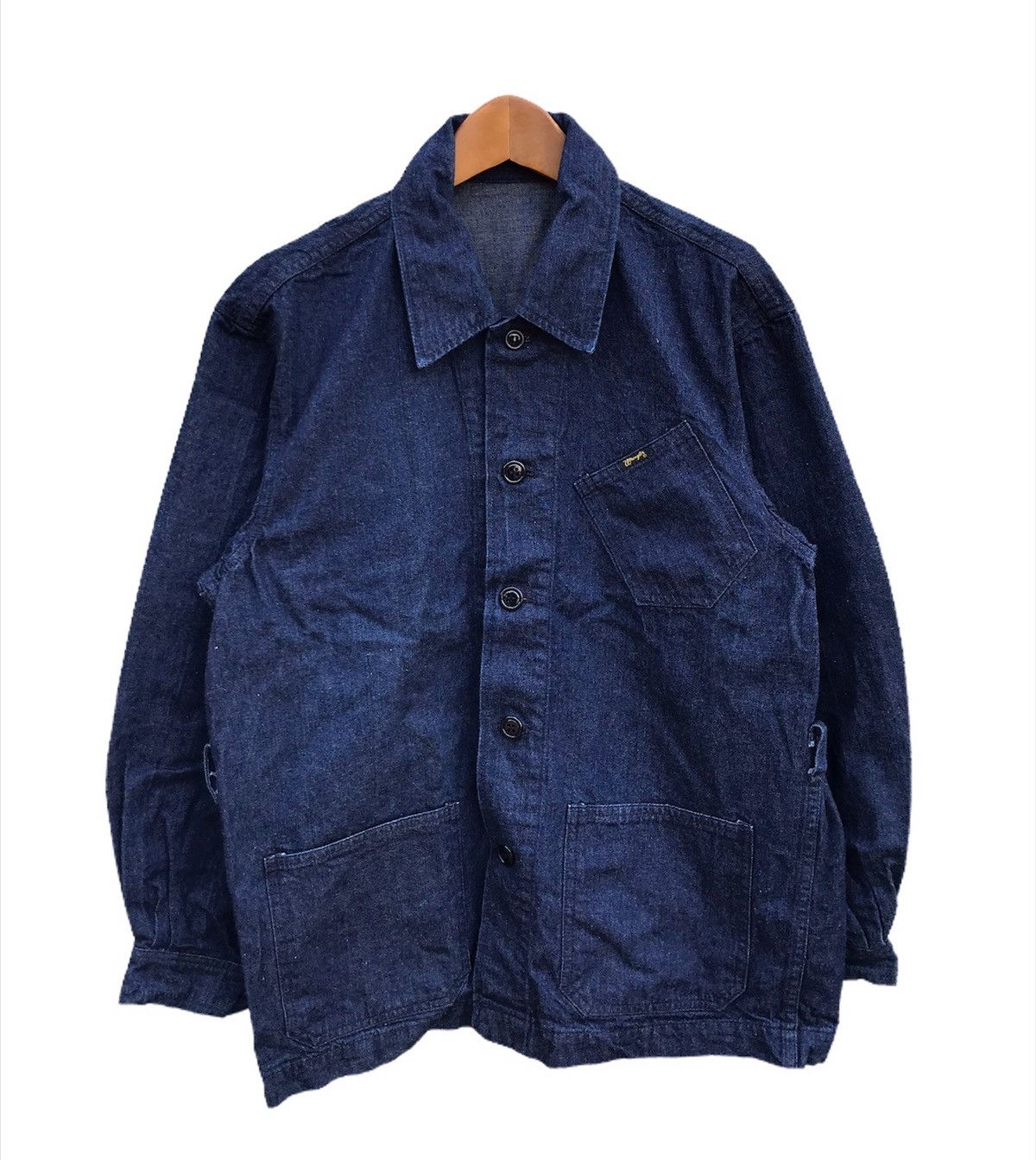 Vintage Vintage 80s wrangler chore denim jacket | Grailed