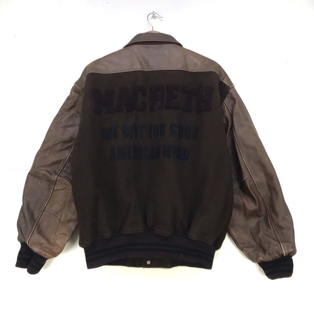 Macbeth × Varsity Jacket × Vintage Vintage Macbeth ‘We Give You Good ...