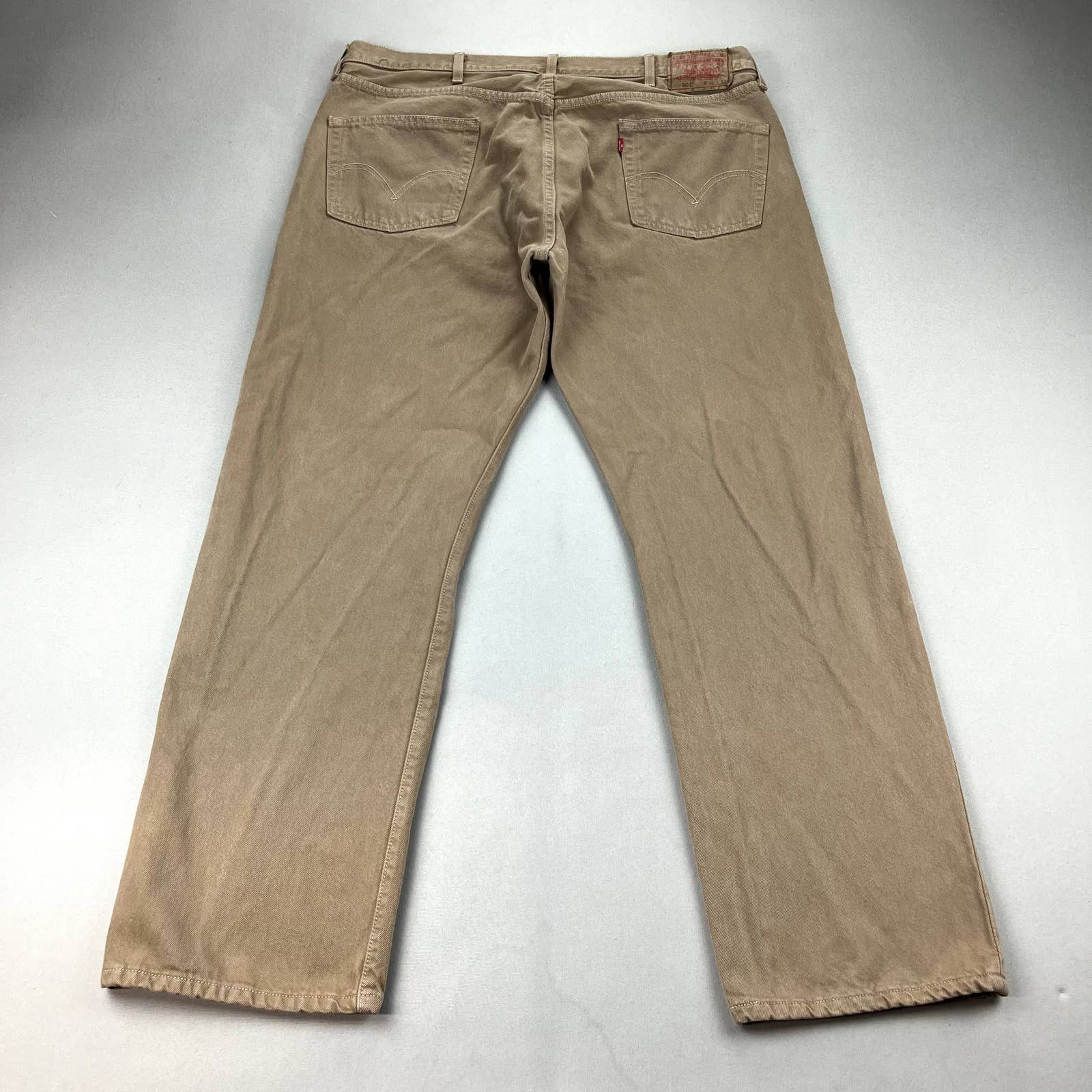 Levi's Levis 501 Jeans Mens 42x32 Tan Denim Original Straight Fit | Grailed