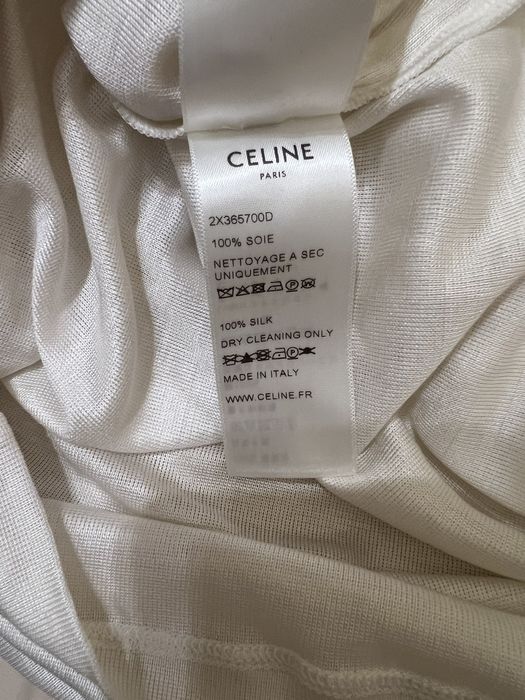 Celine SS20 runaway SILK tank top | Grailed