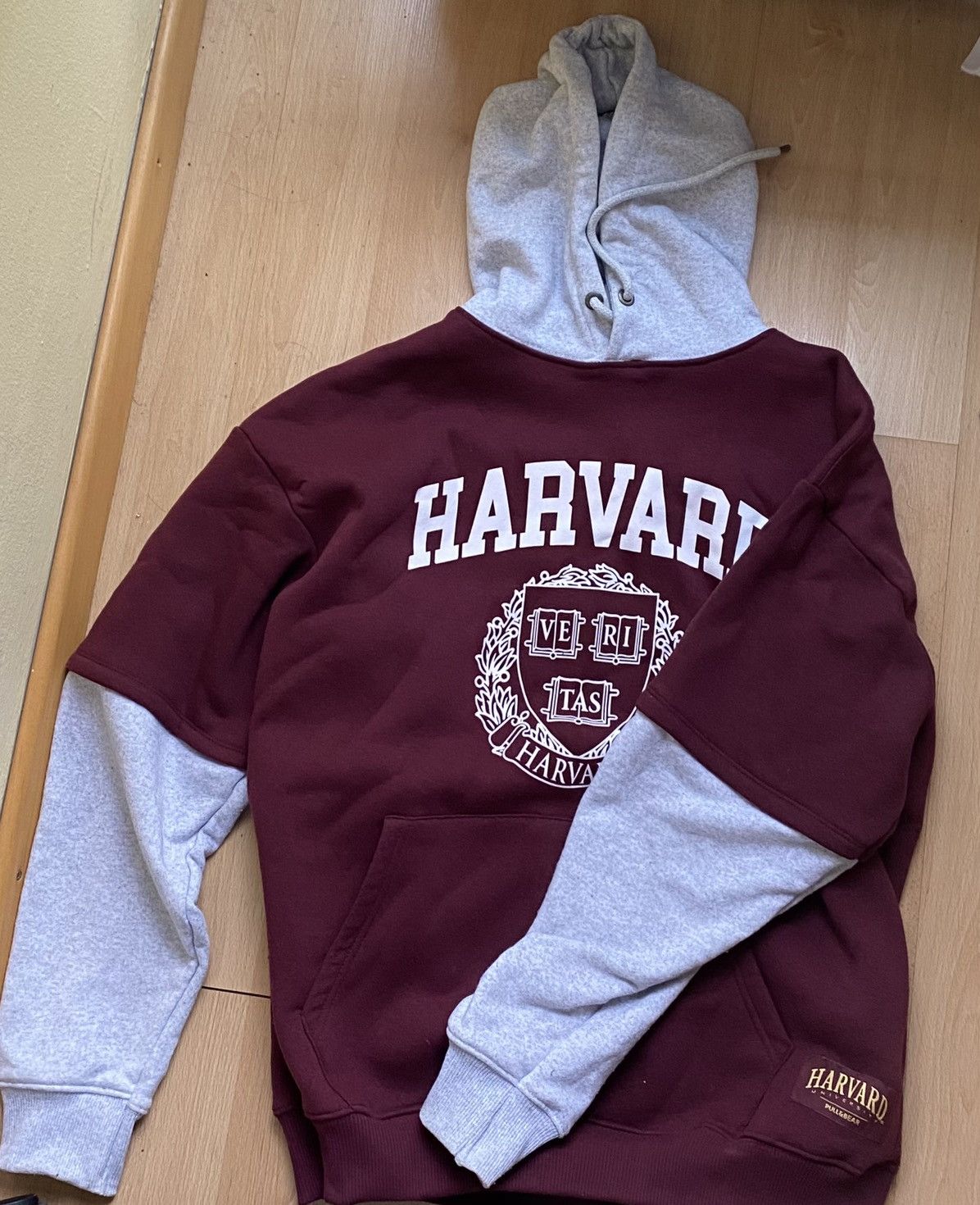 Harvard × Pull & Bear Pull& Bear Harvard Varsity Sweatshirt | Grailed
