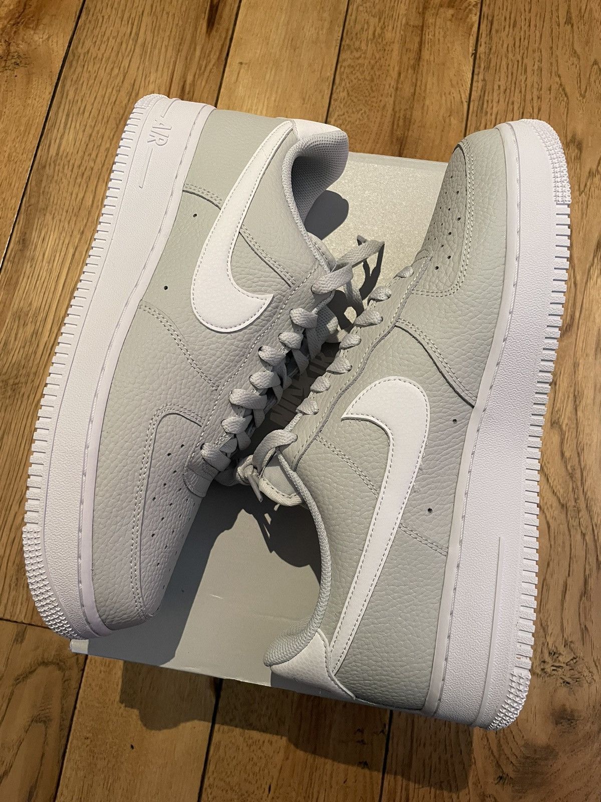 Nike Nike Air Force 1 ‘07 Pure Platinum Tumbled Leather | Grailed