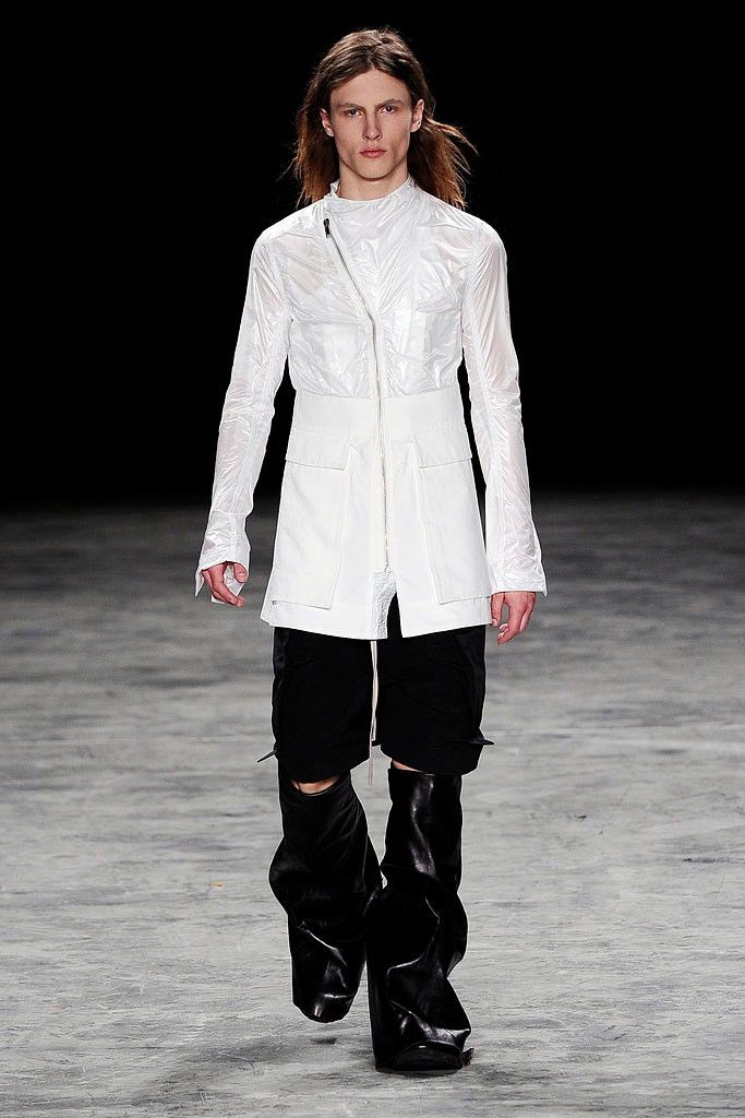 Rick Owens SS11 Anthem Runway Blistered Leather Safari Jacket | Grailed