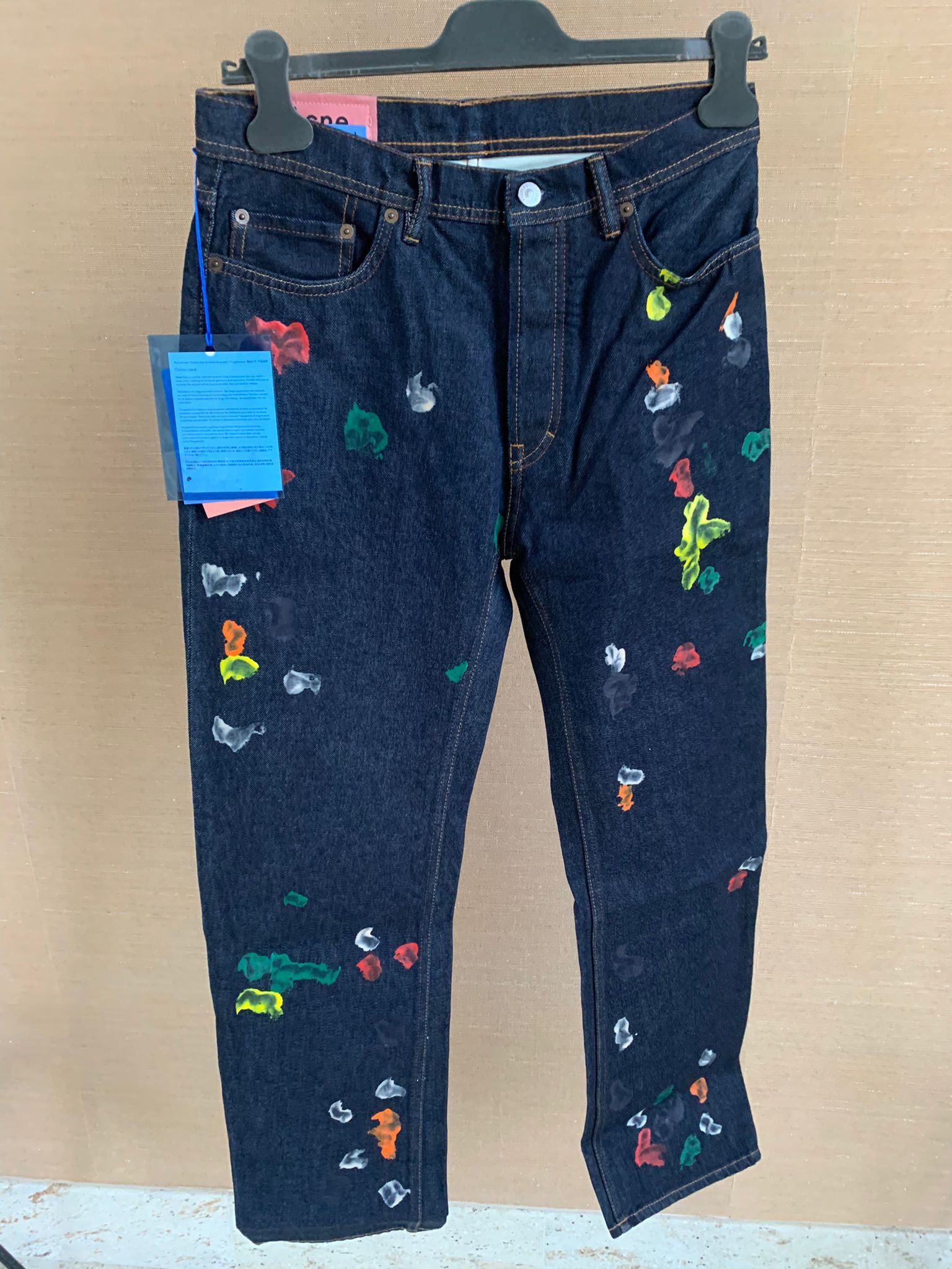 Acne Studios Land Denim Gum Print in Indigo / Gum Print | Grailed