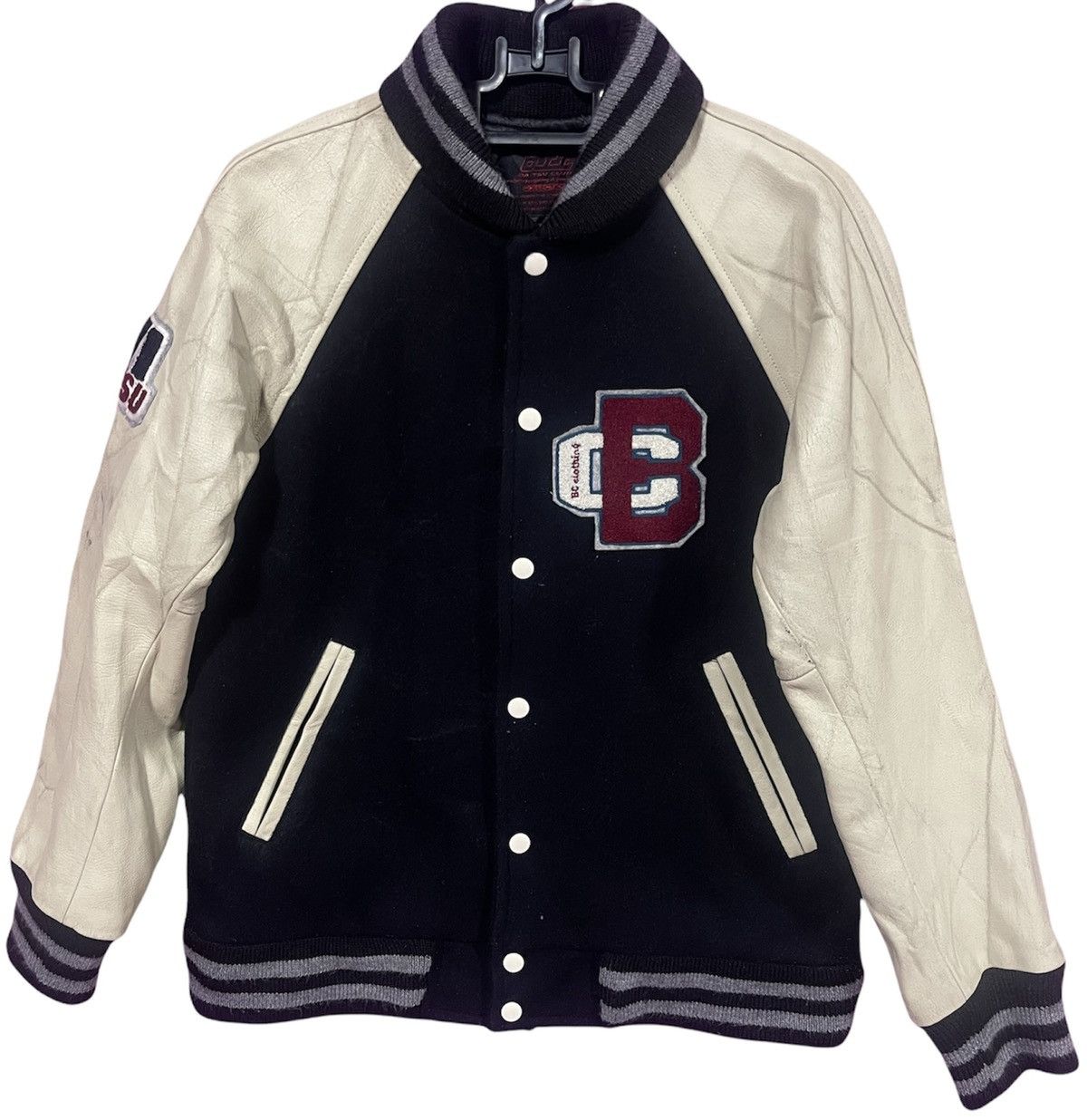 Japanese Brand BA TSU CLUB VERSITY JACKET SLEEVE LEATHER | Grailed