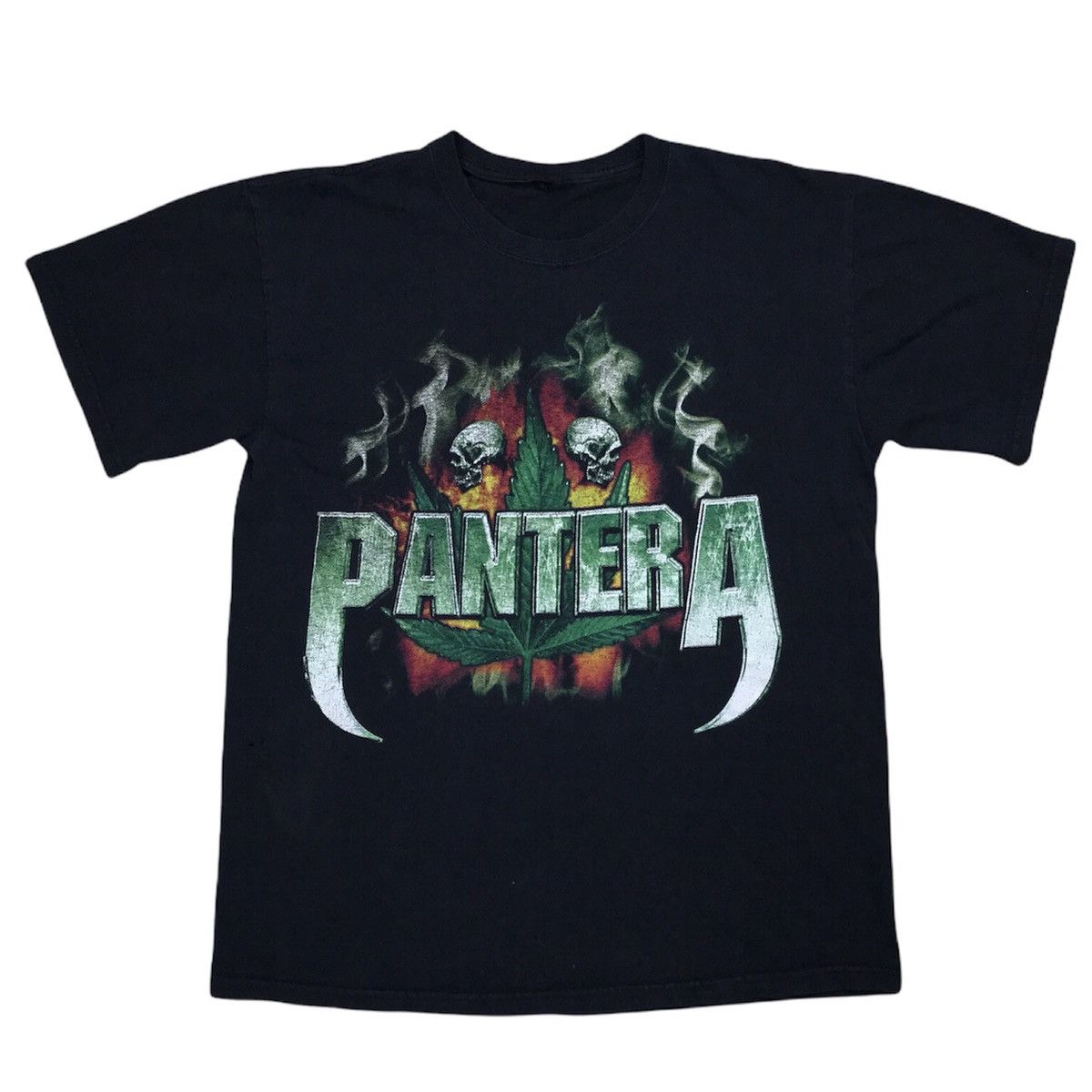 Vintage VTG 1990’s/2000’s Pantera Weed Leaf Graphic Band T-Shirt | Grailed