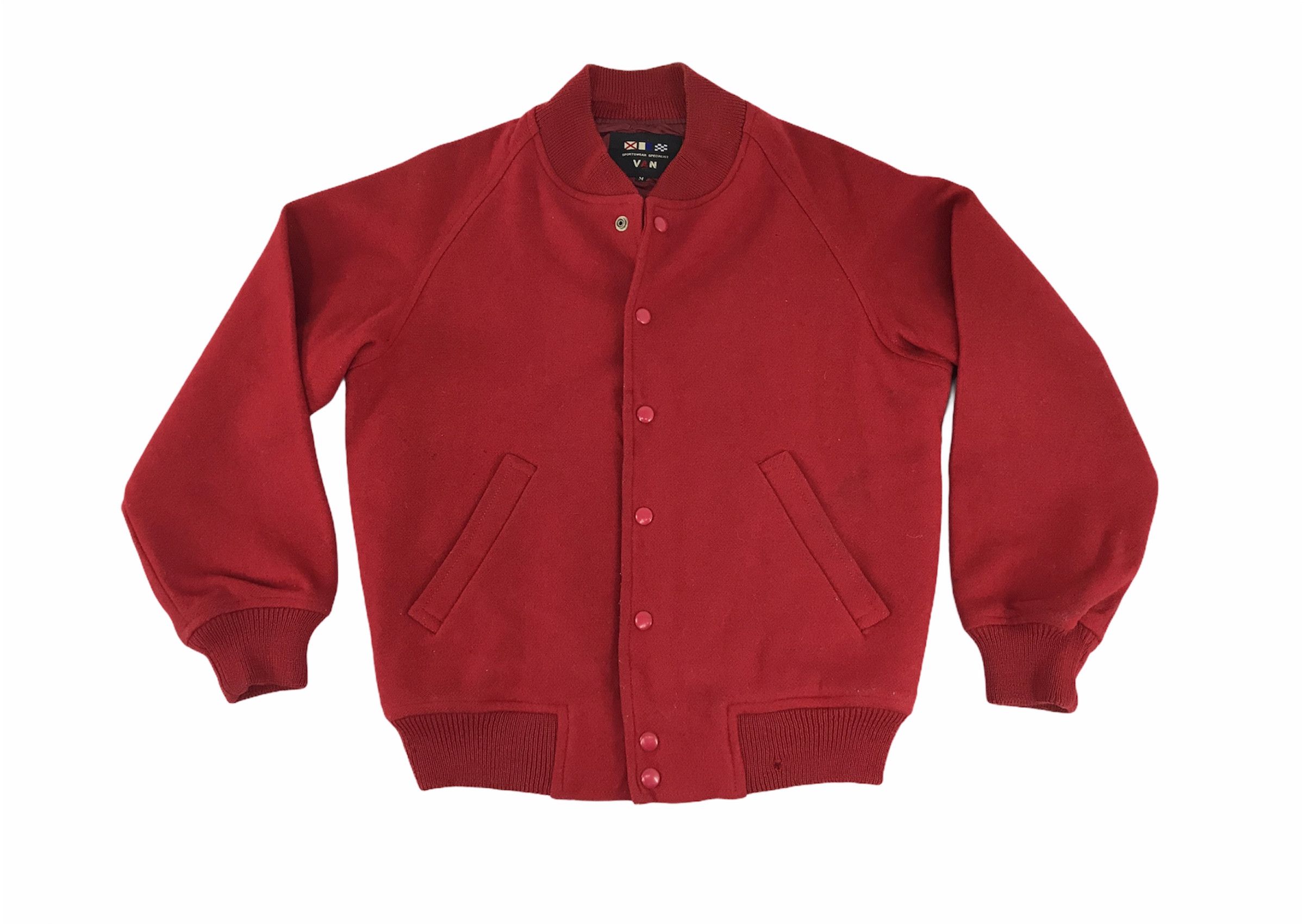 Hype × Van × Varsity Jacket Van Jac Varsity Jacket Wool Heavy ...