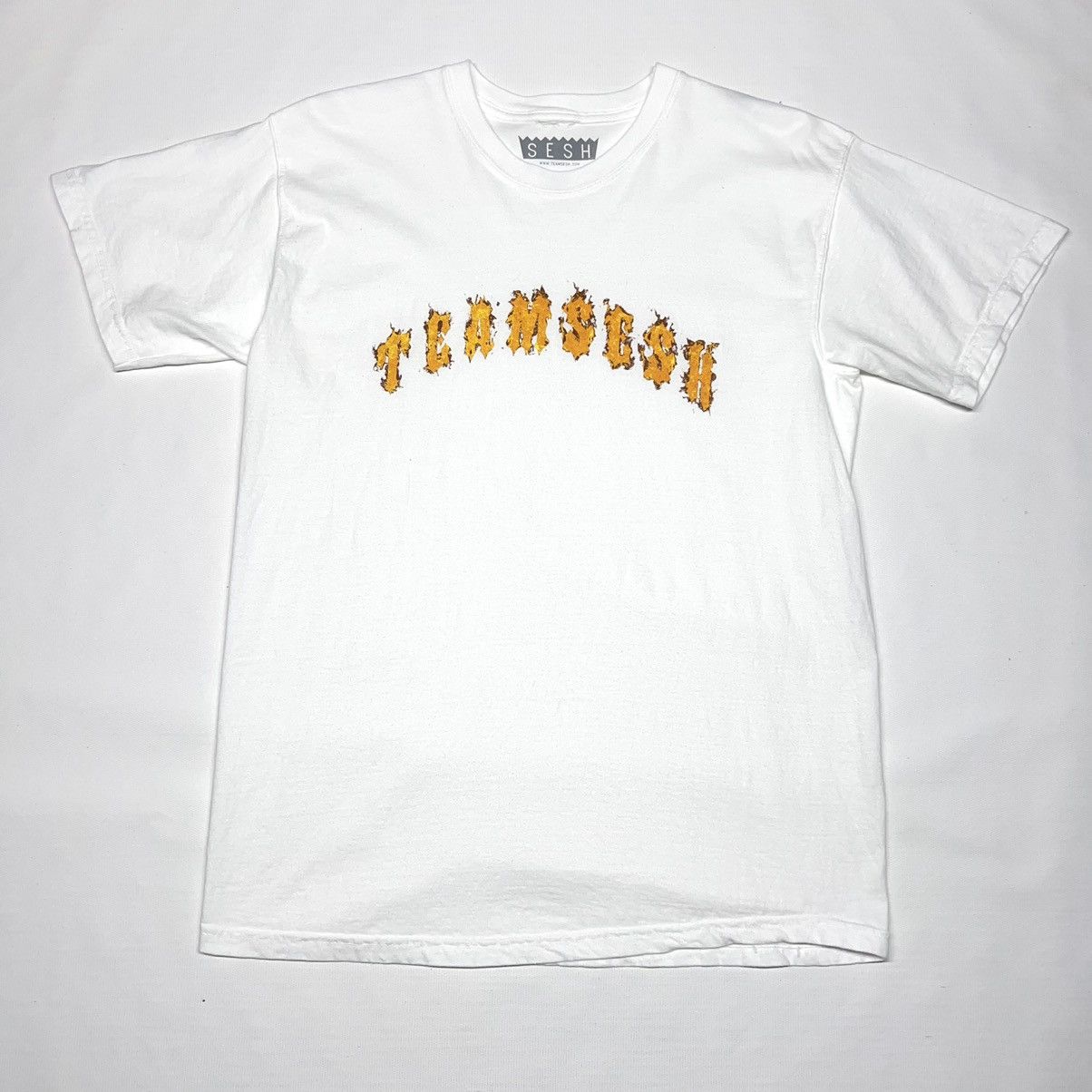 Bones × Team Sesh × Teamsesh Team Sesh Bones Merch Tee Shirt Logo Fire ...