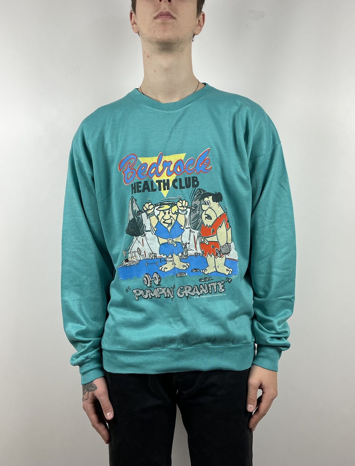 Cartoon Network × Vintage 1986 Vintage Flintstones Bedrock Health Club ...