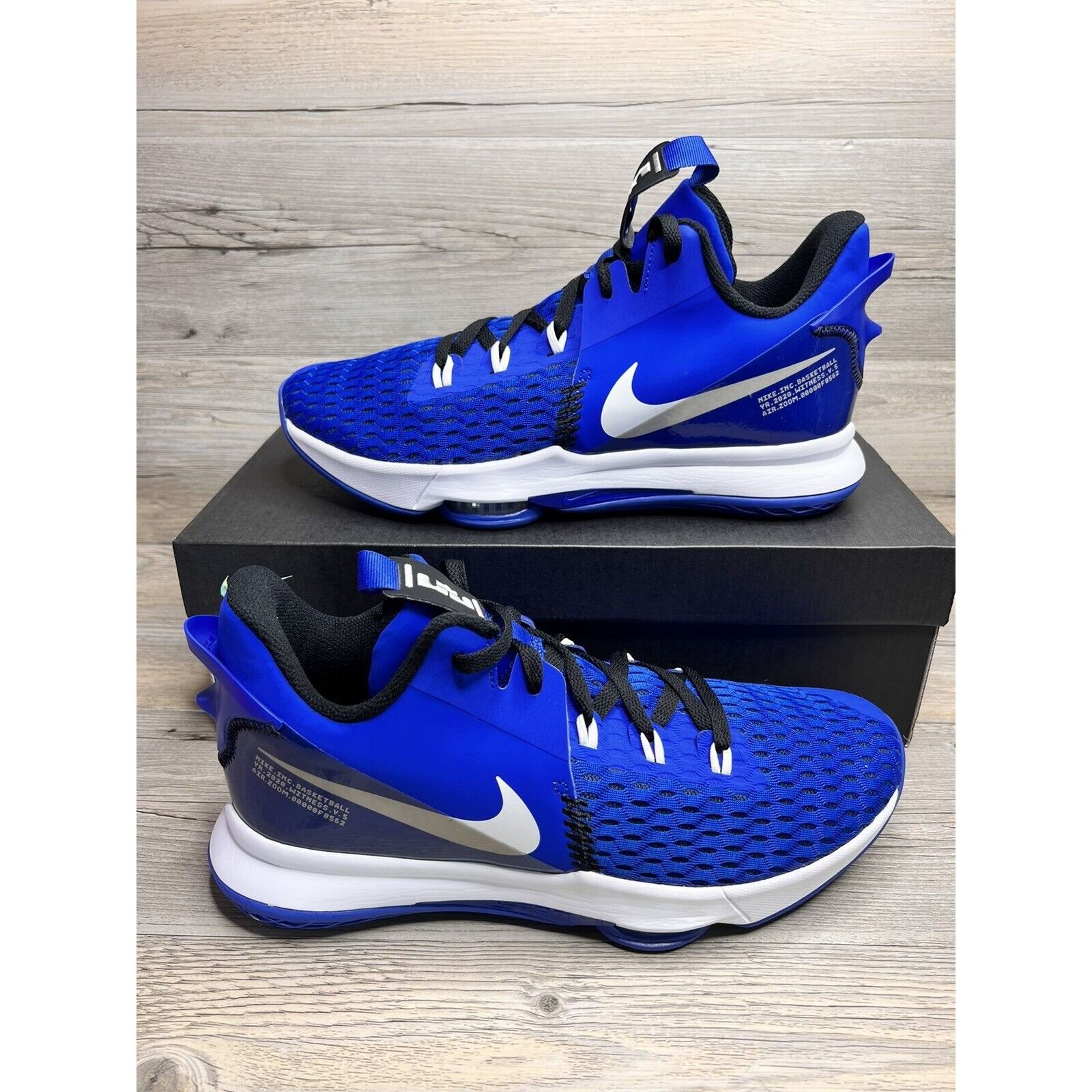 Nike Nike Lebron Witness 5 Mens Size 13 Royal Blue White Black | Grailed