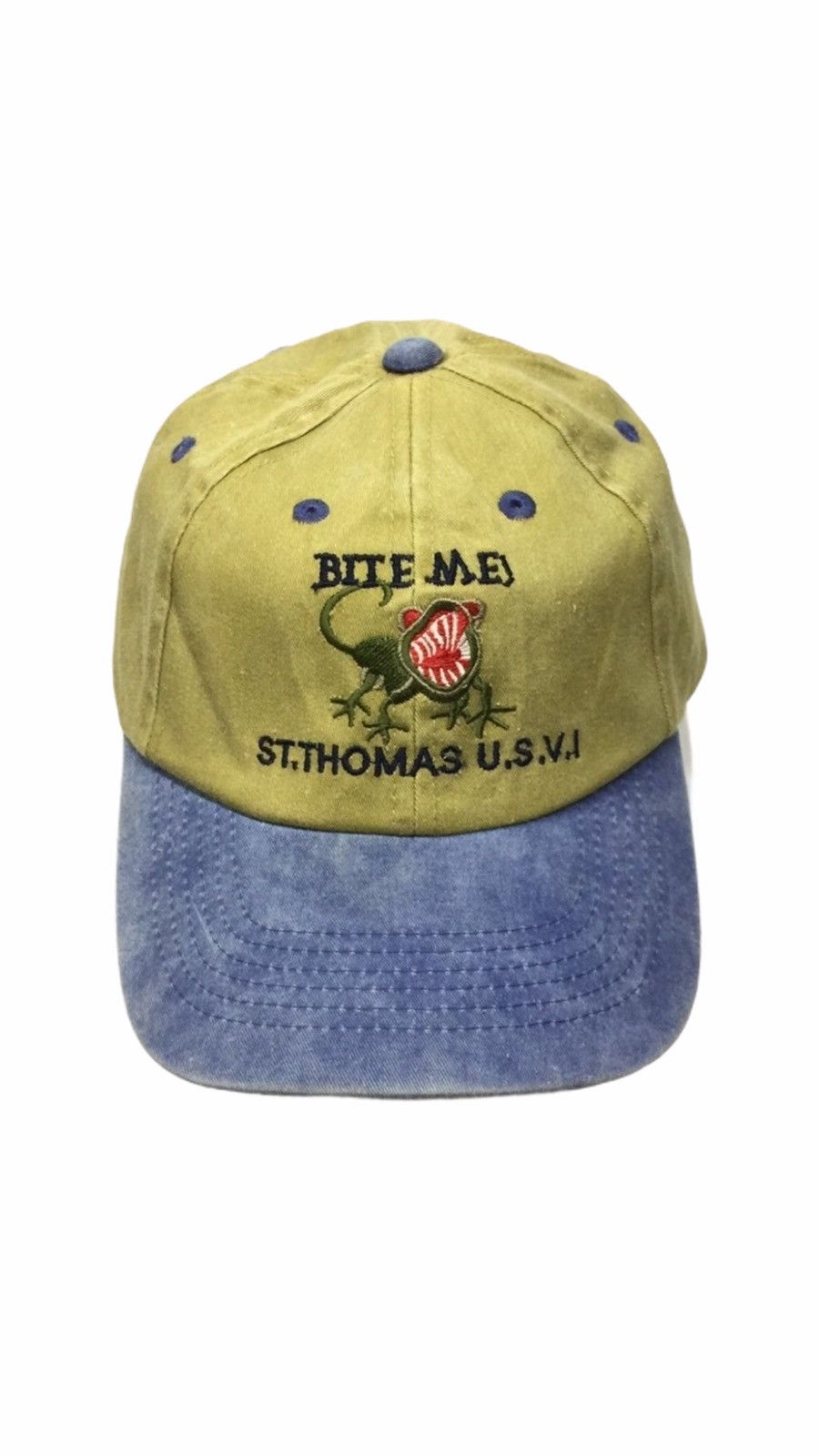 Designer × Hat Bite Me St Thomas US Virgin Island Hats Caps Lizard ...