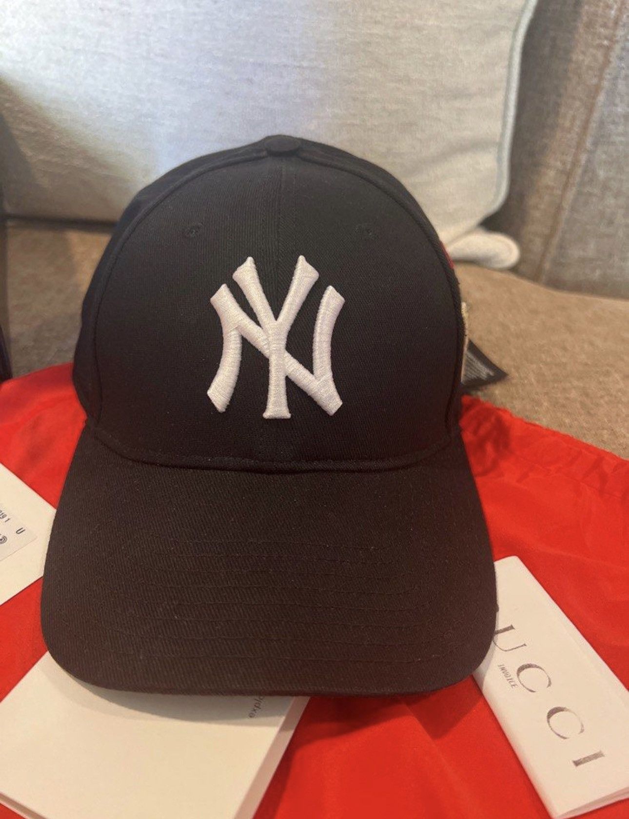 Gucci × MLB × New York Yankees Gucci x New York Yankees Hat / Cap | Grailed