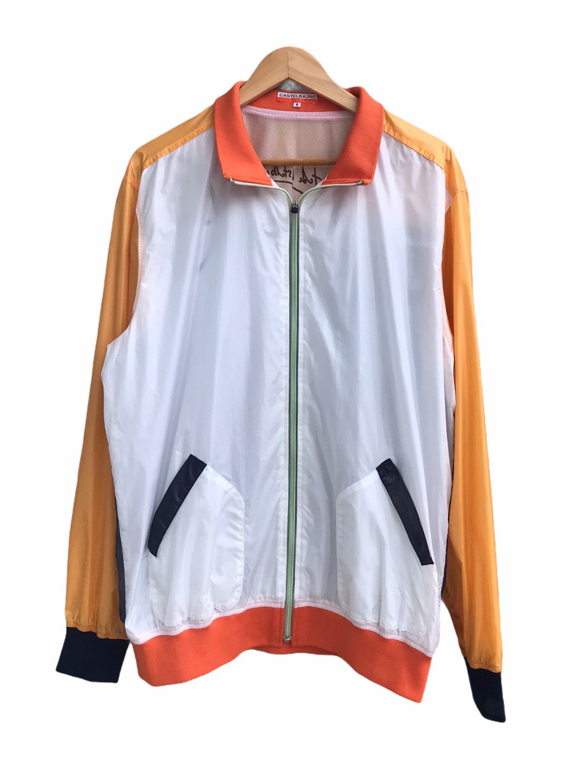Designer JC Castelbajac Hidden Logo Transference Soft Light Jacket ...