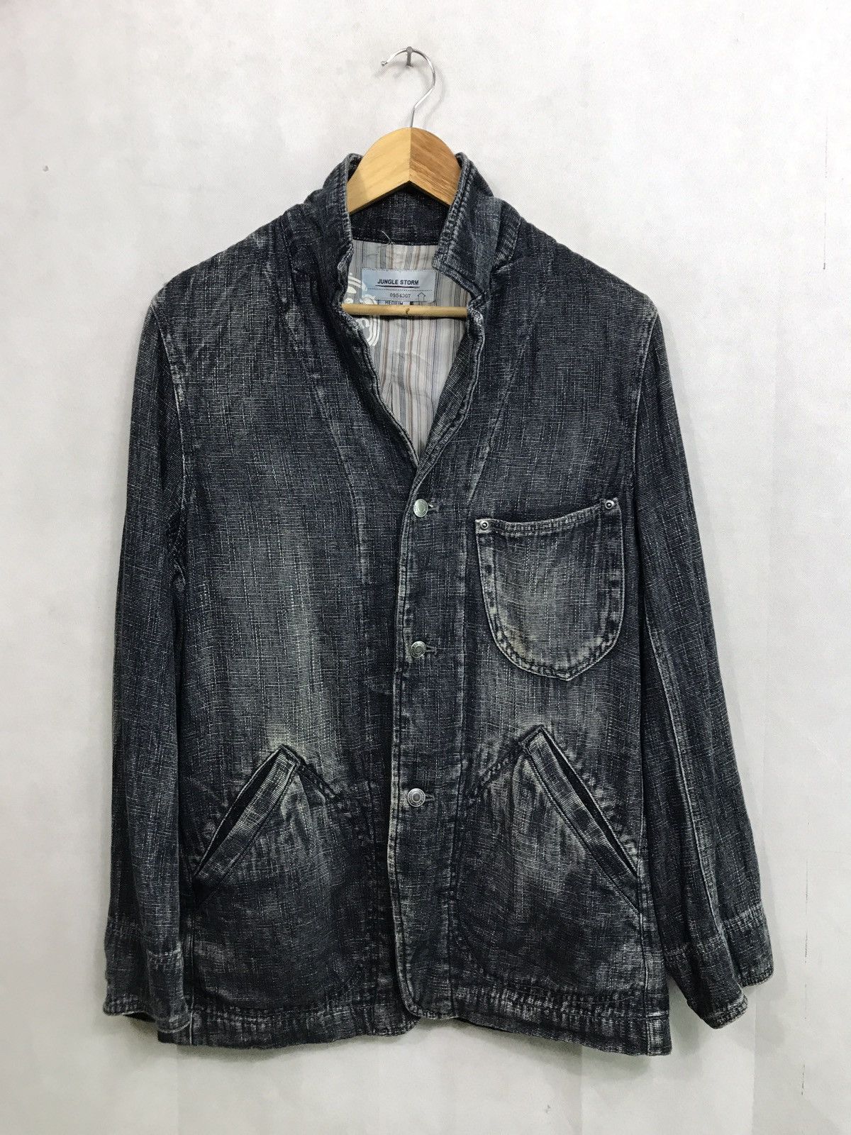 Indigo JUNGLE STORM INDIGO DYED CHORE JACKET MADE IN JAPAN | Grailed