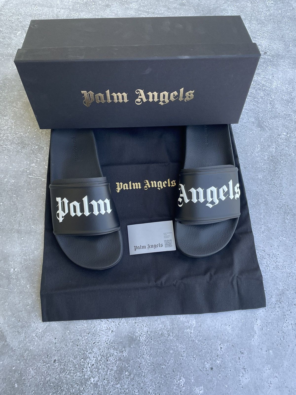 Palm Angels × Streetwear Palm angels slides | Grailed