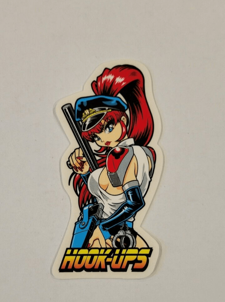 Hook-Ups JEREMY KLEIN POLICE GIRL 2 HOOK STICKER SUPREME FUCT ANIME ...