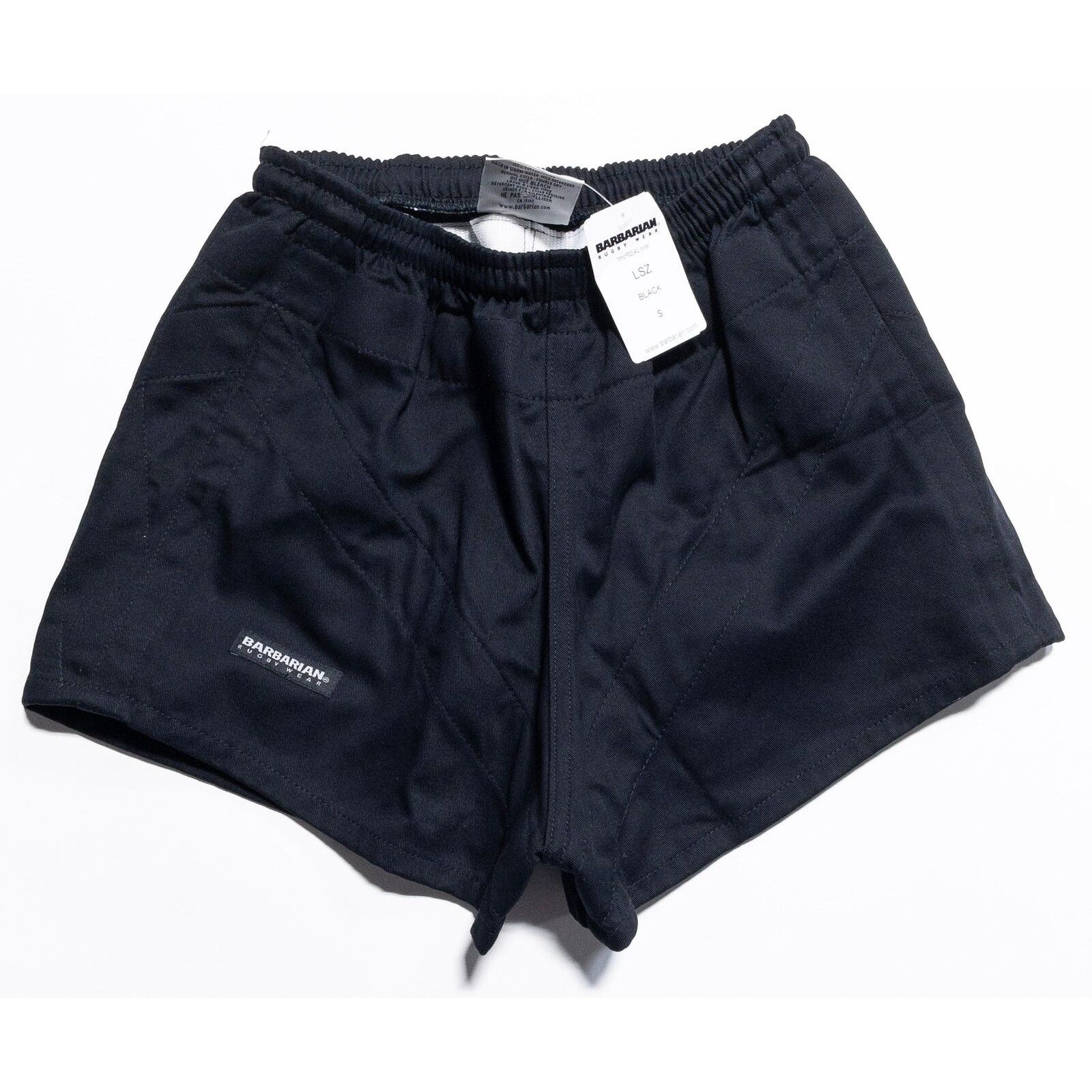 Barbarian Barbarian Rugby Shorts Men's Small Solid Black New Vintage ...