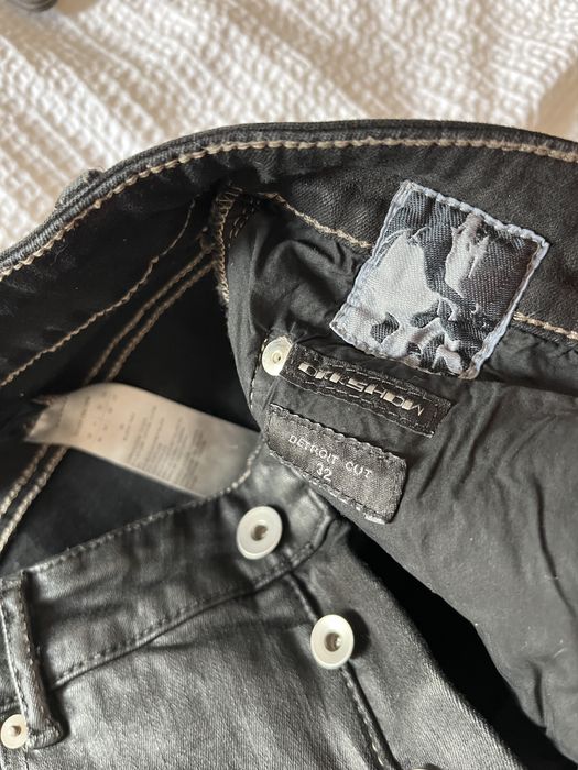 Rick Owens Rick Owens DRKSHDW Detroit Cut Waxed Jeans Playboi Carti ...