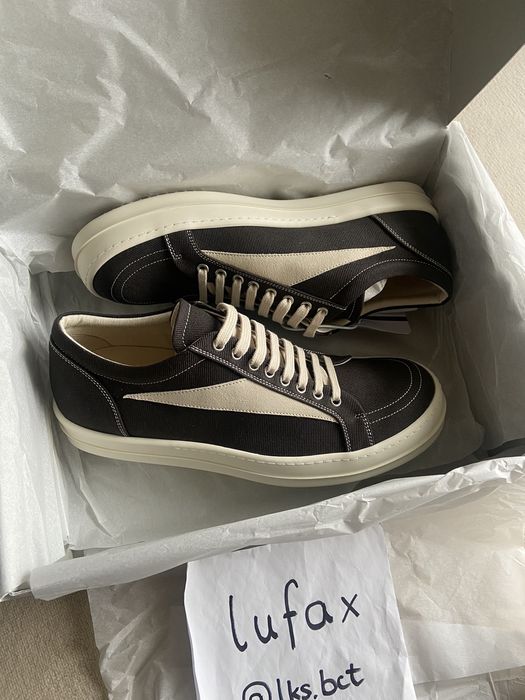 Rick Owens NEW | DRKSHDW SS23 EDFU VINTAGE SNEAKS VANS DARKDUST CANVAS ...