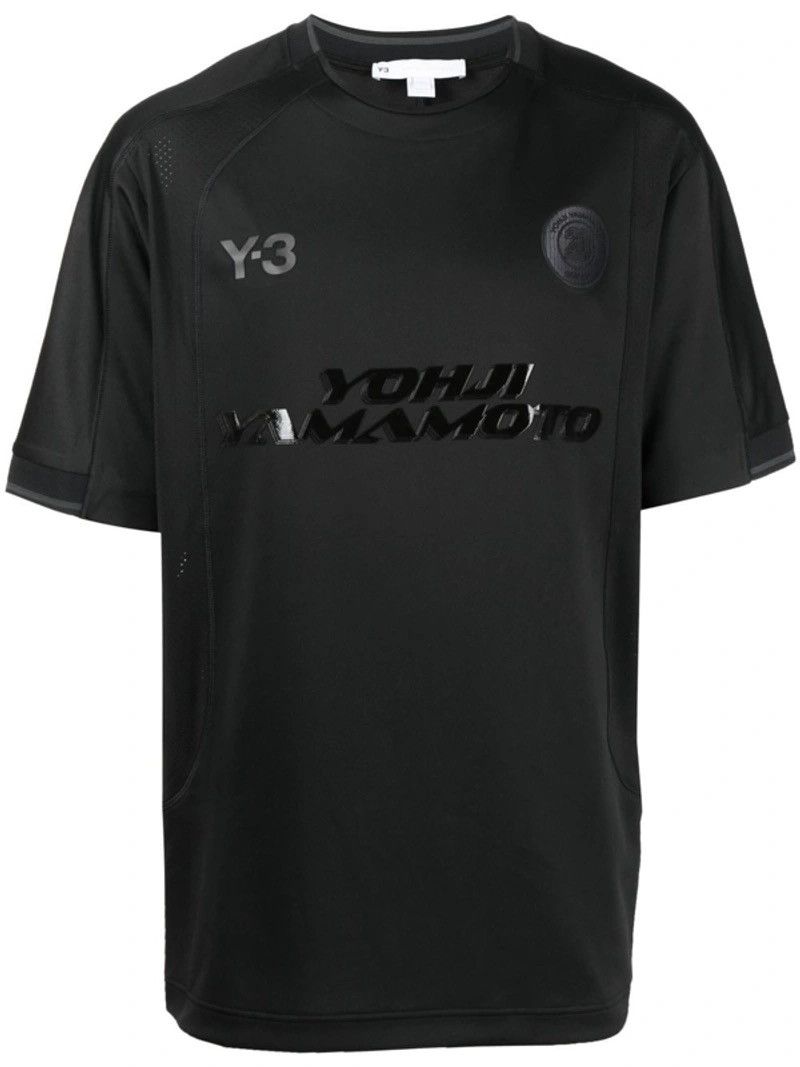 Y-3 × Yohji Yamamoto Yohji Yamamoto Y-3 monochromatic logo print jersey | Grailed