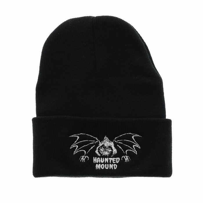 Goth Money SEMATARY HAUNTED MOUND REAPERS LOGO BEANIE BLACK NEW | Grailed