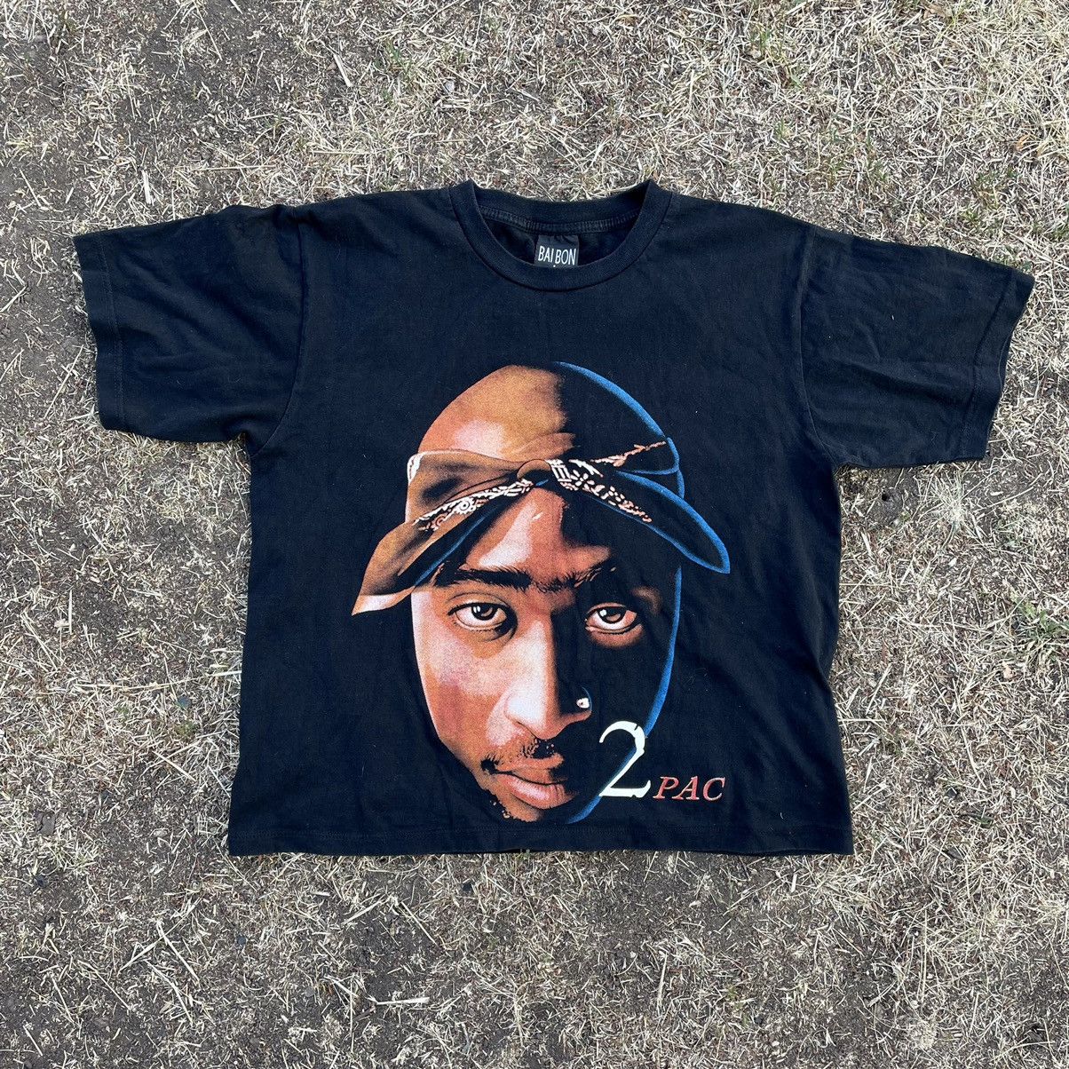 Vintage Vintage 90s 2PaC FACE RAp Tee Art Band Rock Streetwear | Grailed
