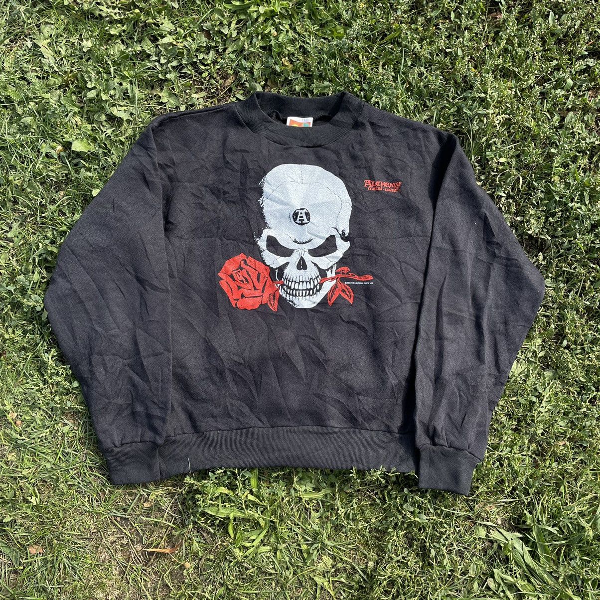 Band Tees Vintage Y2K Skulls Vamp Devil Dead Face Horror Print Tee ...