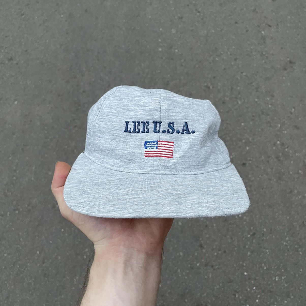 Streetwear × Vintage Vintage 90s Lee USA Logo Art Kanye Cap Hat ...