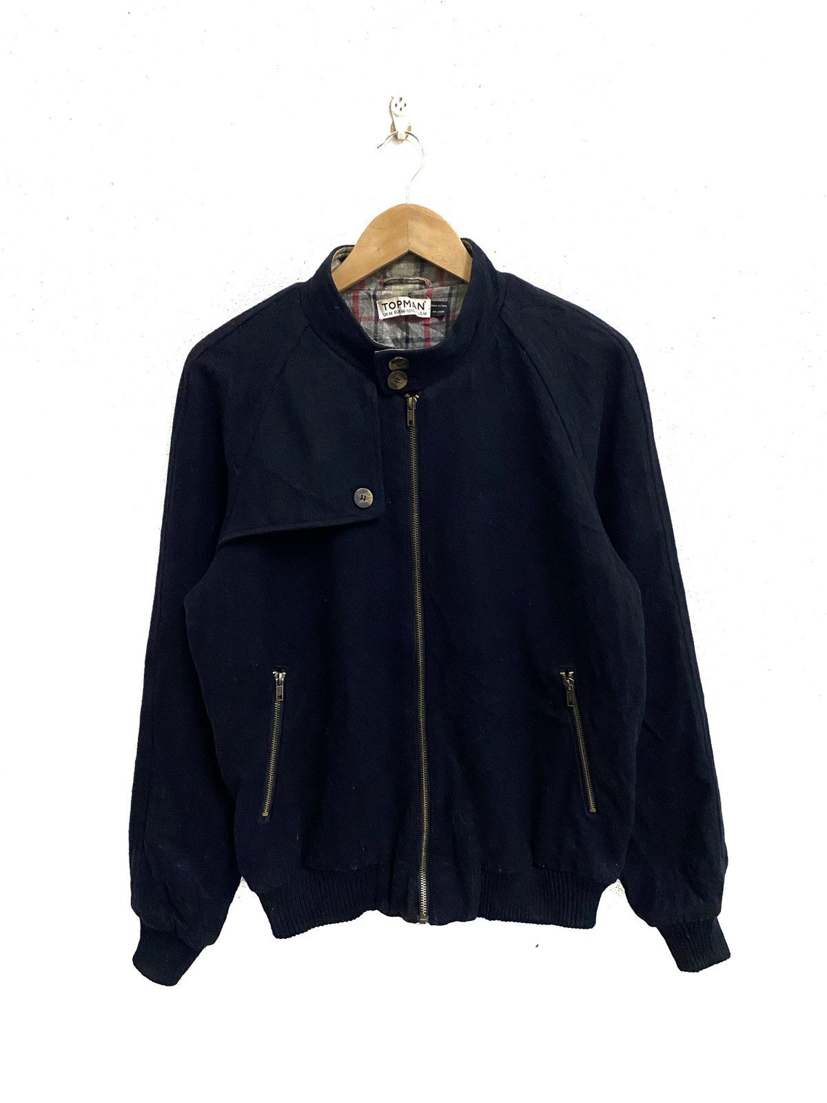 Topman TOPMAN FASHION DESIGNER WOOL ZIPPER BOMBER JACKET | Grailed