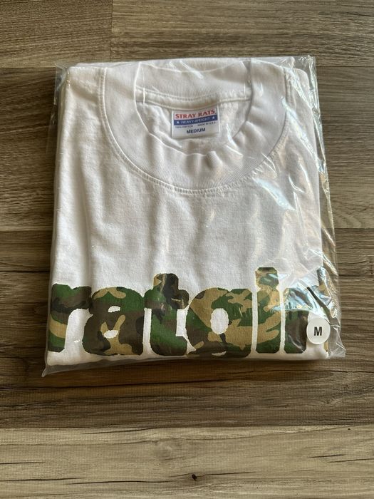 Stray Rats Stray Rats Camo Rat Girl Tee Medium + Supreme Sticker Bundle ...