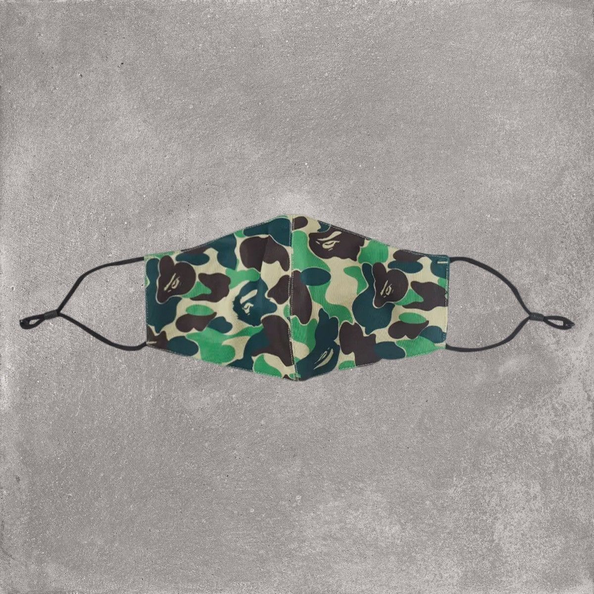 Bape Bape Mask A Bathing Ape Green ABC Camo Mask New | Grailed