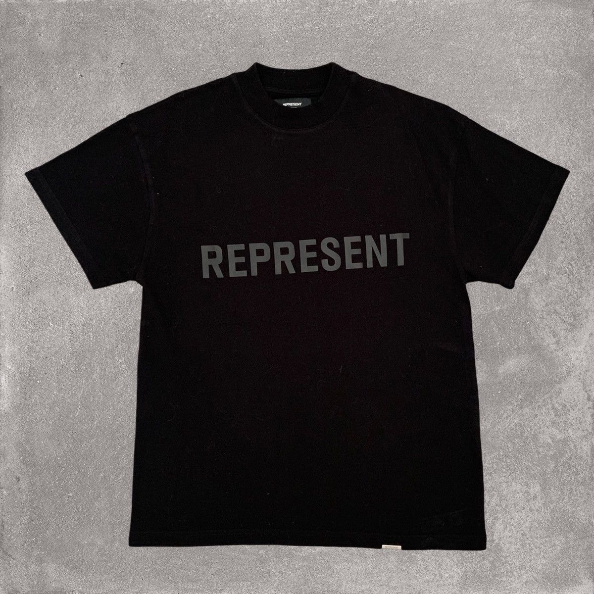 Represent Clo. Represent XS Logo Jet Black Tee | Grailed