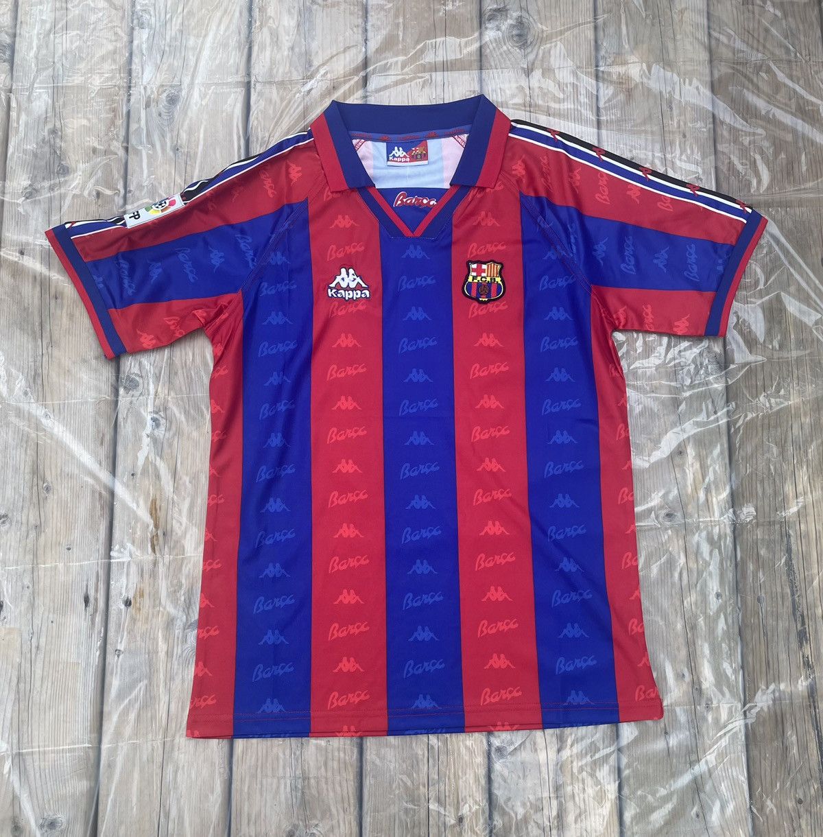 F.C. Barcelona × Kappa FC BARCELONA RETRO 1996 RONALDO JERSEY #9 R9 ...