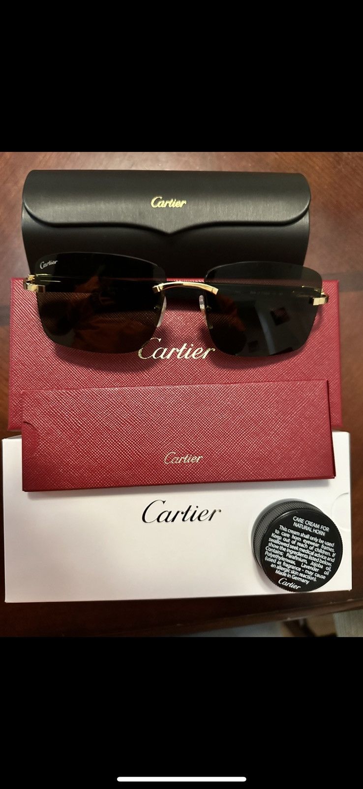 Cartier White Buffalo Horn Cartier Sunglasses | Grailed