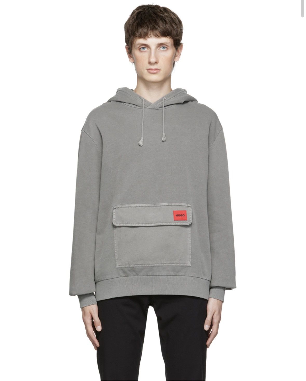 Hugo Grey Visor Hoodie | Grailed