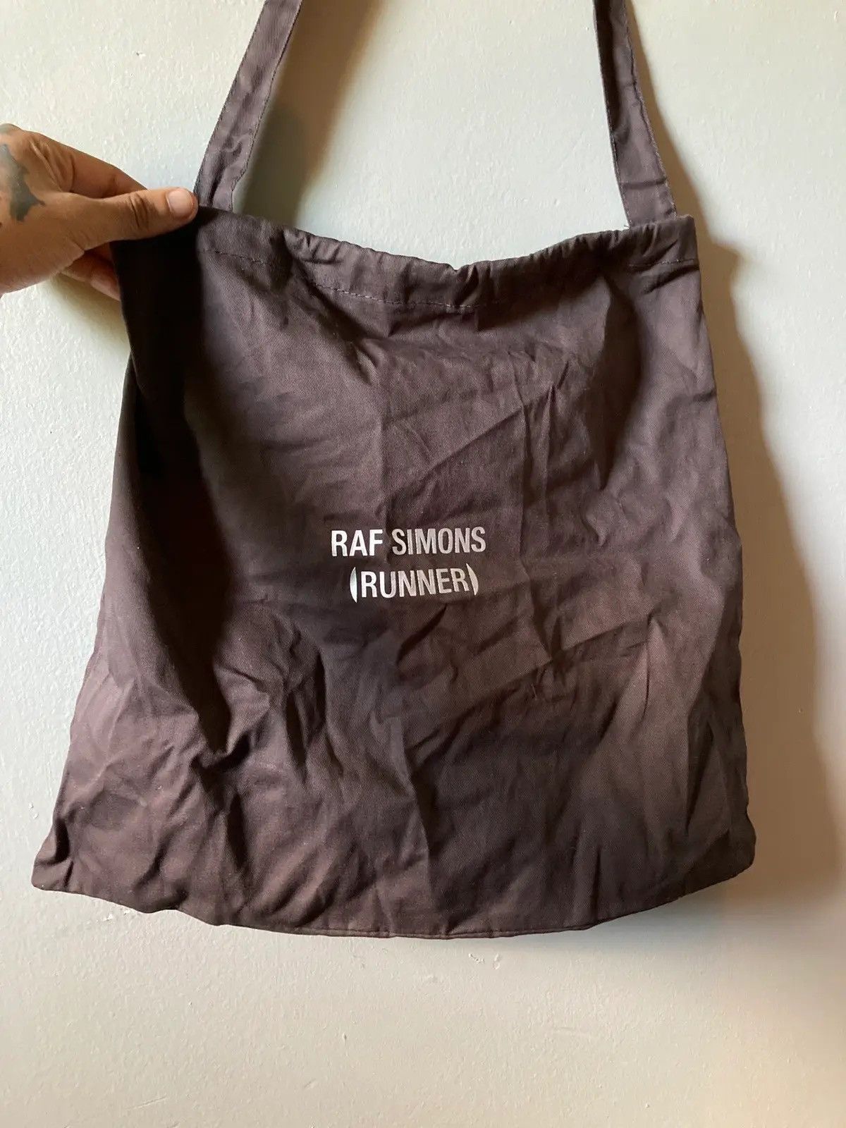 Raf Simons raf simons runner tote bag | Grailed