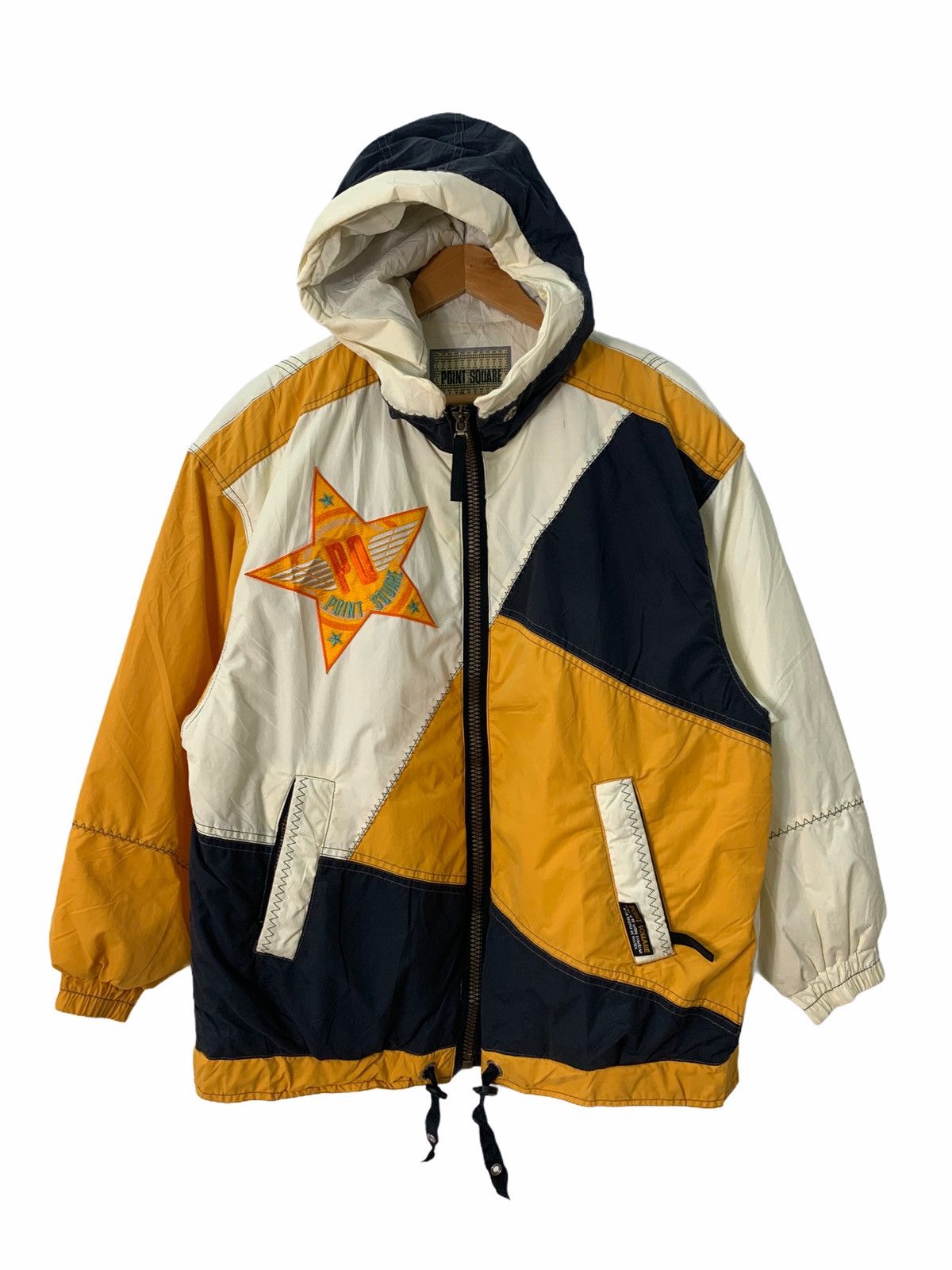 Art × Designer × Japanese Brand Japan Point Square Puffer Hoodie Jacket ...