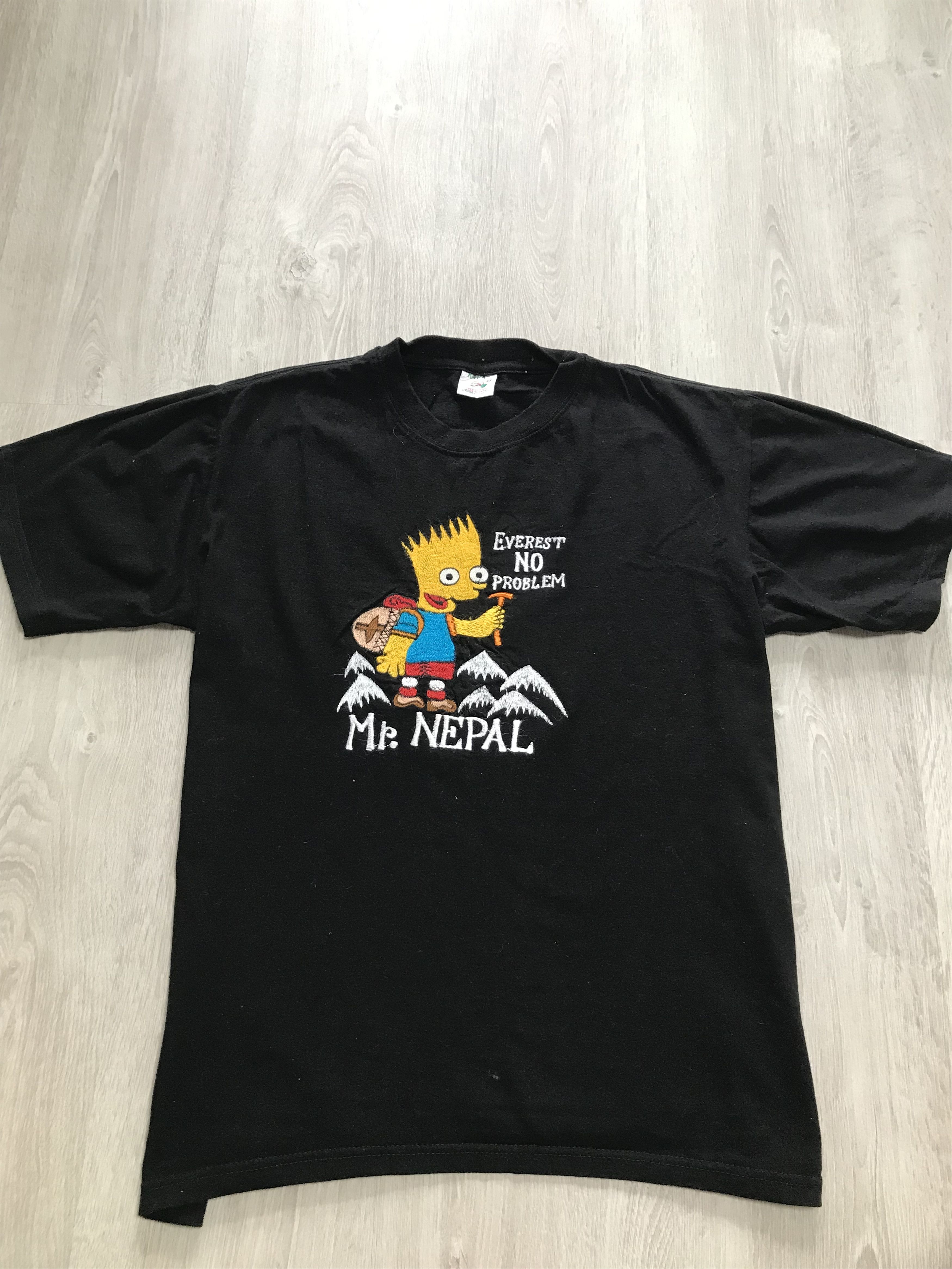 The Simpsons × Vintage Vintage MR.Nepal Bart Simpson Everest no problem ...