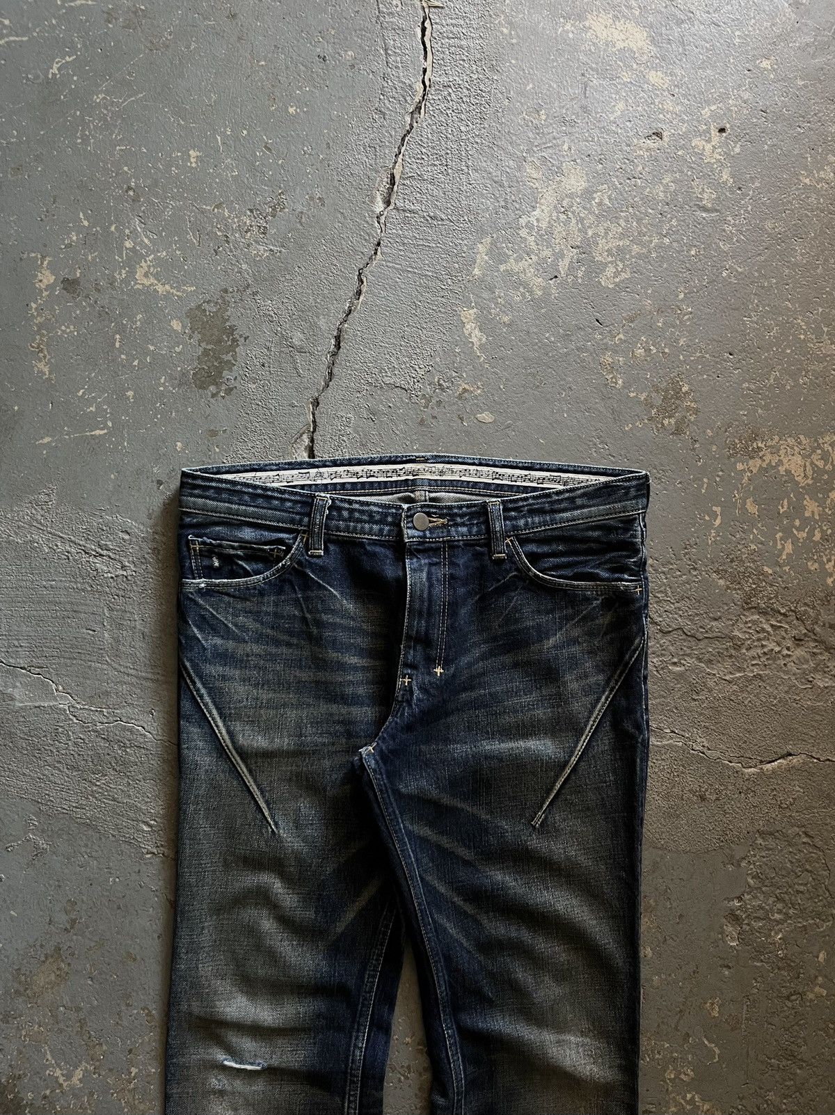 Number (N)ine SS08 “birds” Distressed Crying Heart Pain Jeans | Grailed