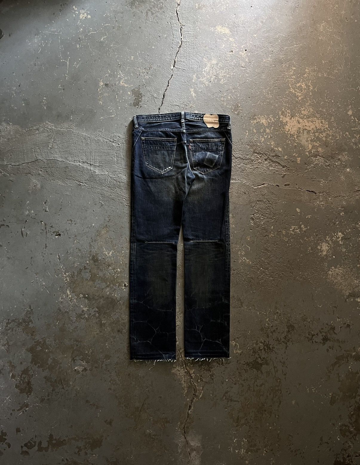Number (N)ine SS08 “birds” Distressed Crying Heart Pain Jeans | Grailed