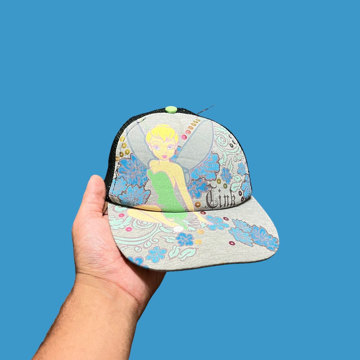 Disney × Japanese Brand × Vintage Vintage Y2K Tinker Bell Trucker Hat ...