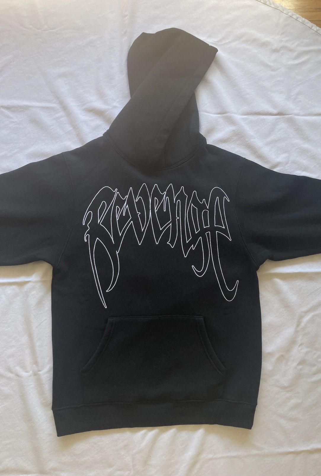 Revenge Revenge Outline Embroidered Hoodie | Grailed