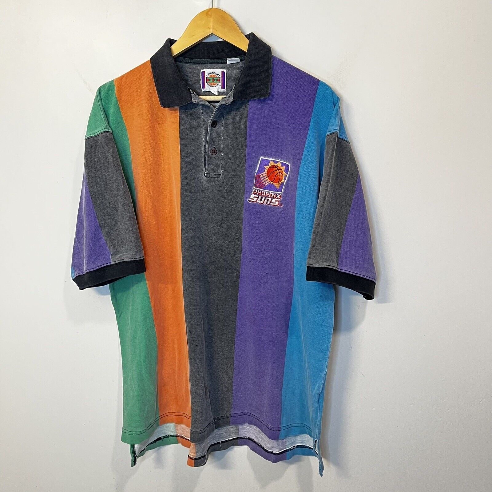 Vintage Vintage 90s In The Paint Phoenix Suns Striped Color Block | Grailed