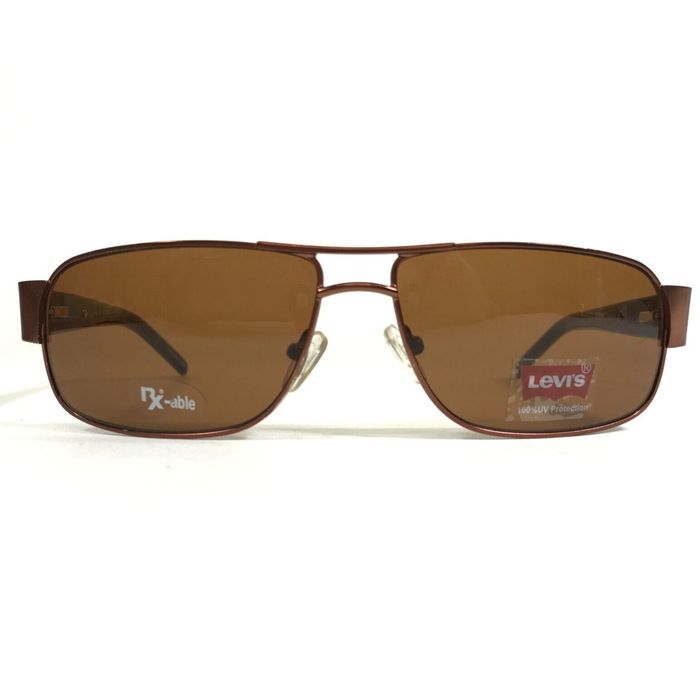 Levi's Levi's Sunglasses LSSUN 807-1 Black Brown Rectangular Frames ...