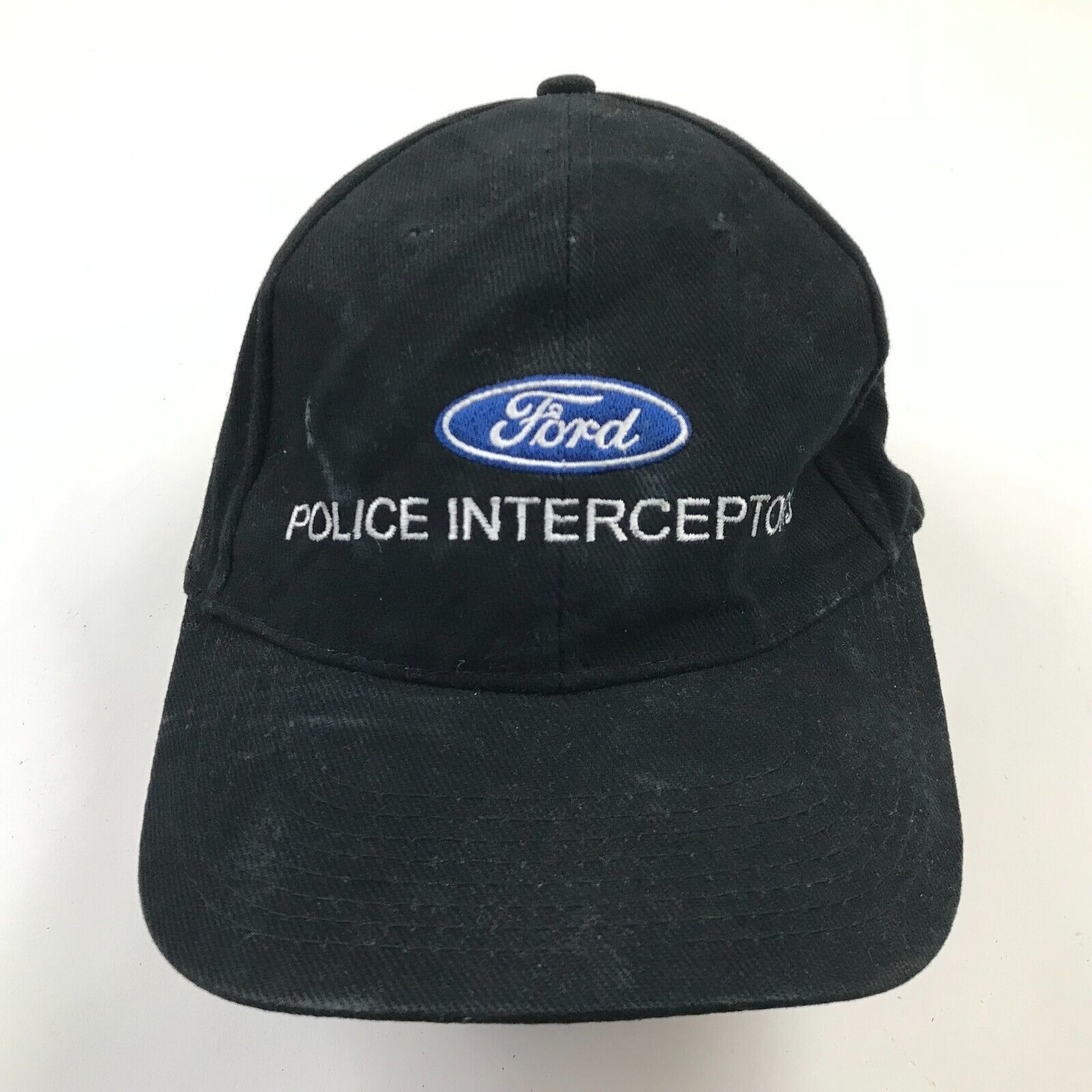 Police Police Interceptors Hat Cap Strapback Black Blue Adjustable ...
