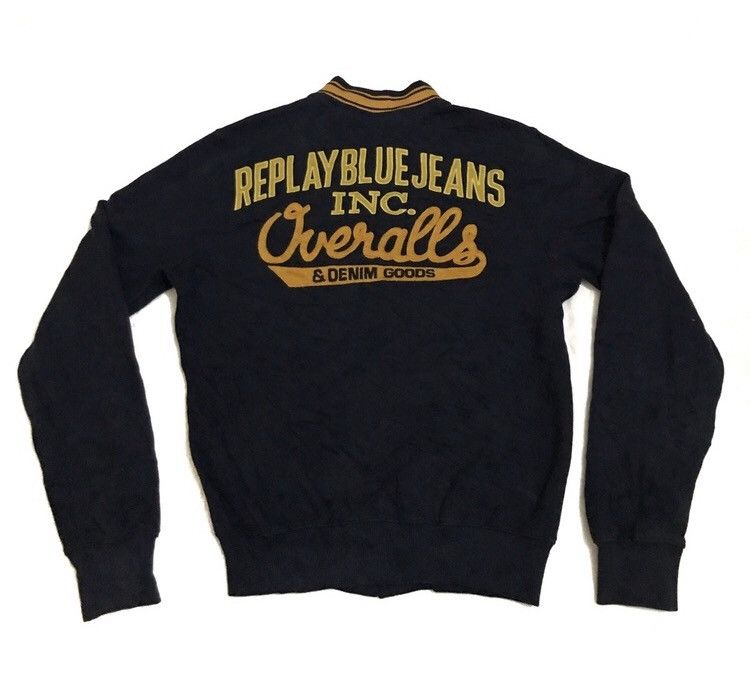 Replay × Varsity Jacket pick up !! Replay varsity jacket | Grailed