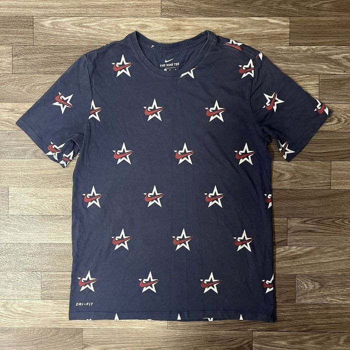 Nike Nike All Over Print Shirt; Mens Medium; Red White Blue; Stars ...