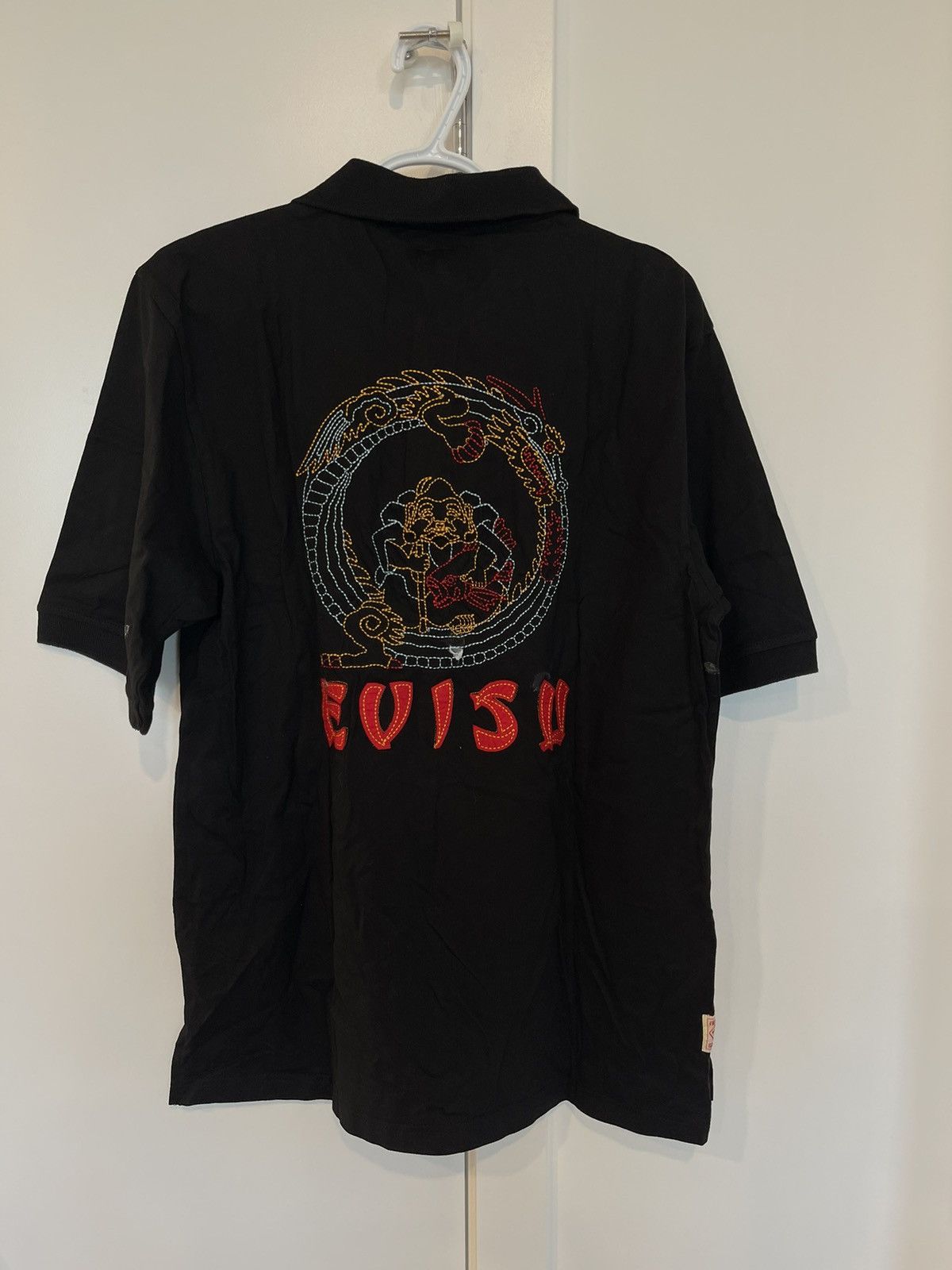 Evisu × Streetwear × Vintage Vintage 2000s Evisu Polo Embroidered Shirt ...