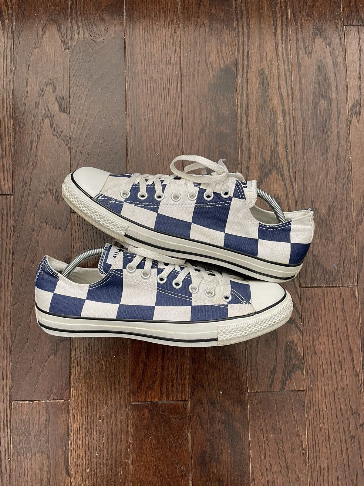 Converse Junya Watanabe Converse Junya Watanabe SS07 Checkerboard Navy Blue White Grailed