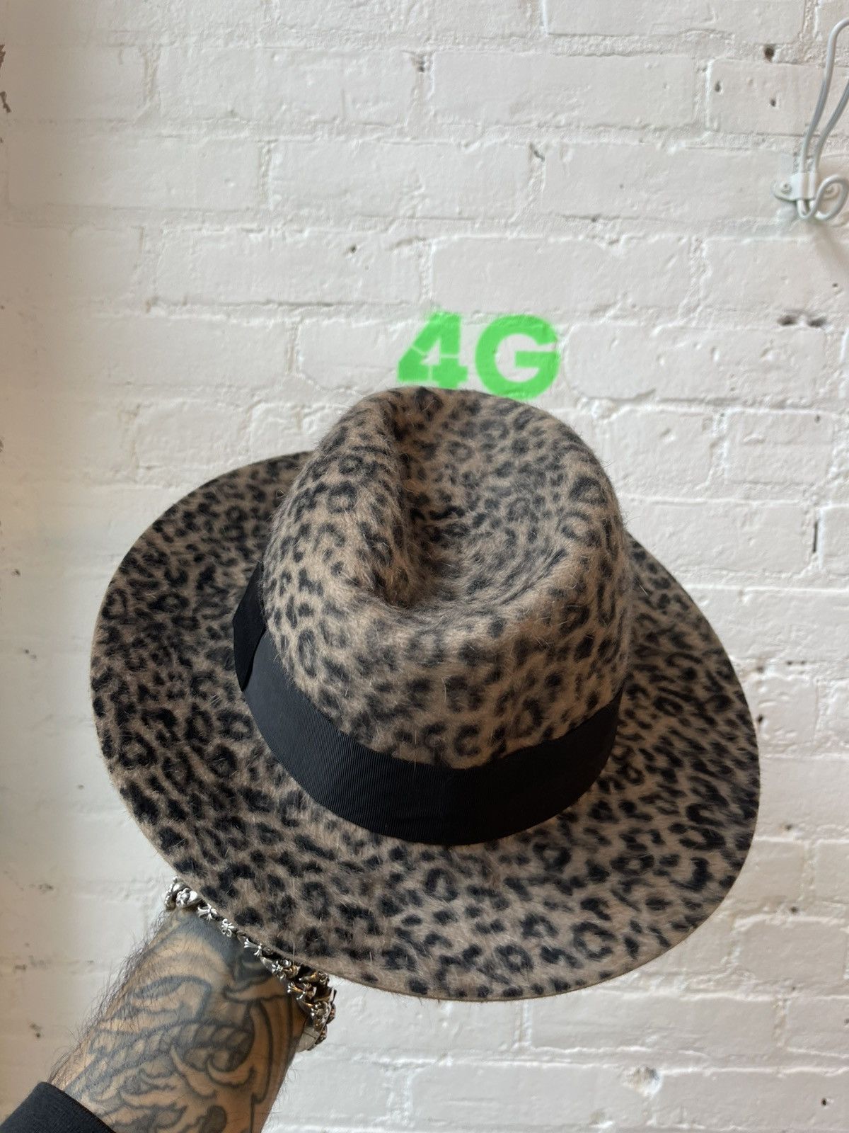 Hedi Slimane × Saint Laurent Paris SLP FW16 Hedi Leopard Rabbit Fur ...